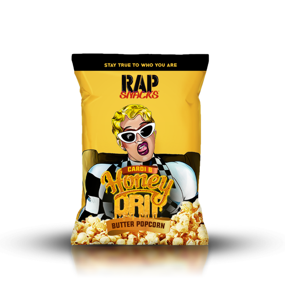 Rap Snacks Cardi B Honey Drip Butter Popcorn 2.75oz – BB JUNE – Snack ...